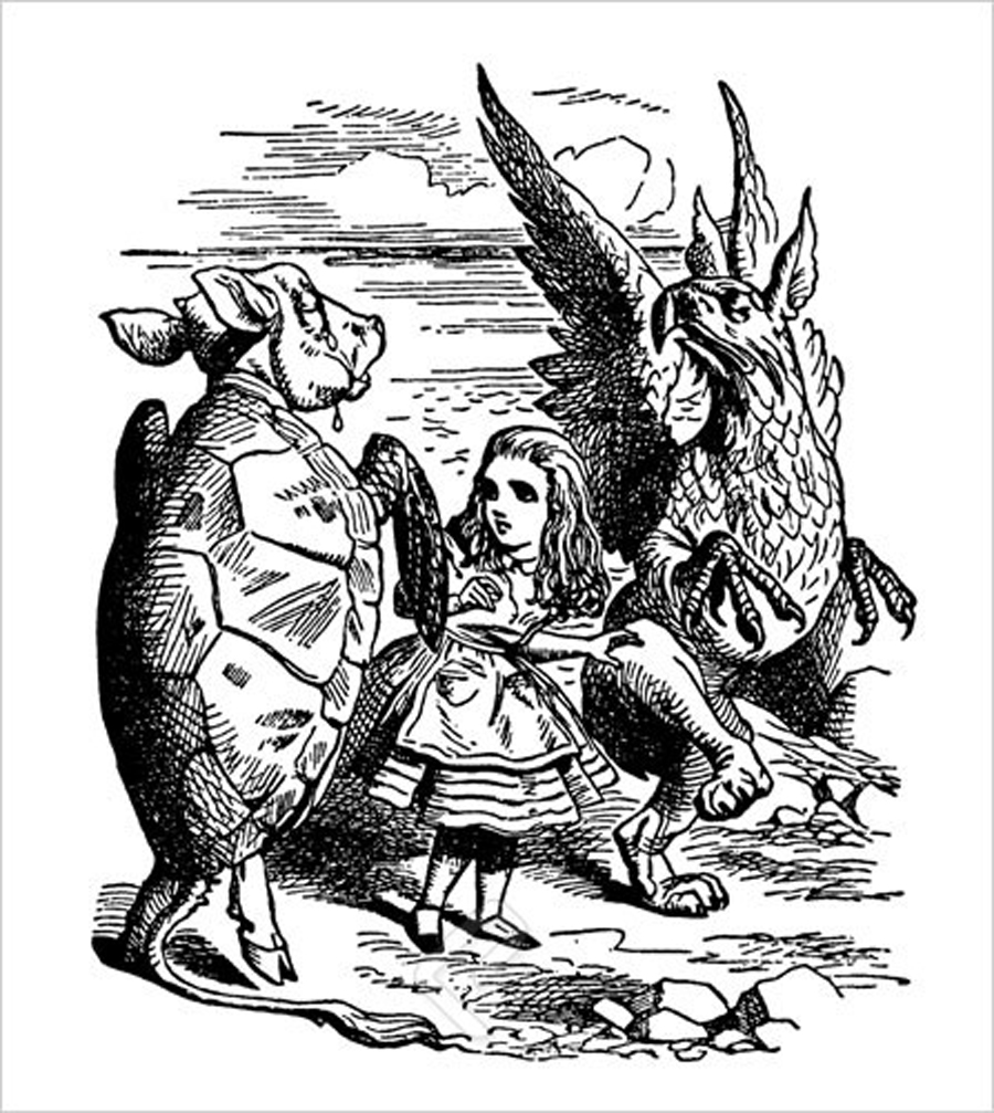 Alice's Adventure's In Wonderland 1, Impression Gicl?e Papier Mat par ...