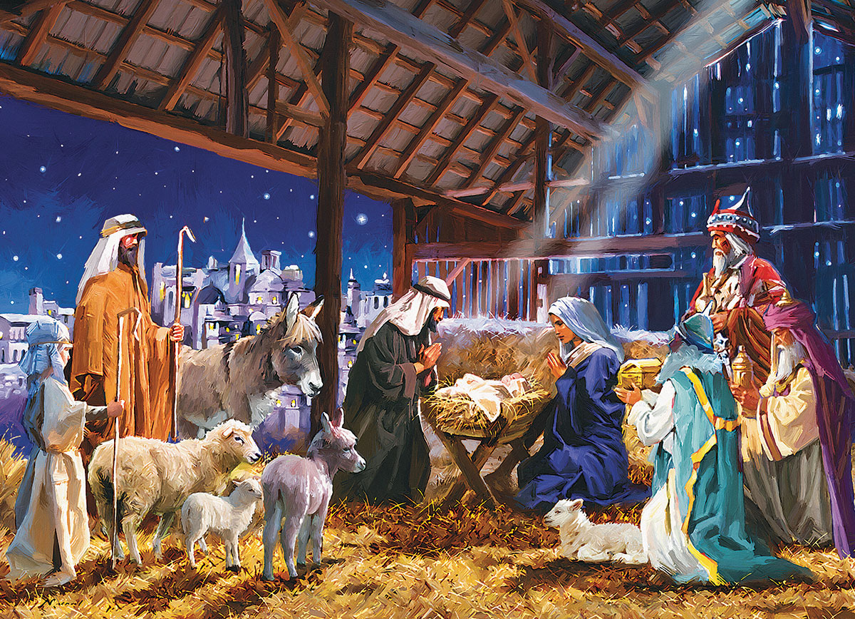 Nativity colorful puzzle at Eurographics