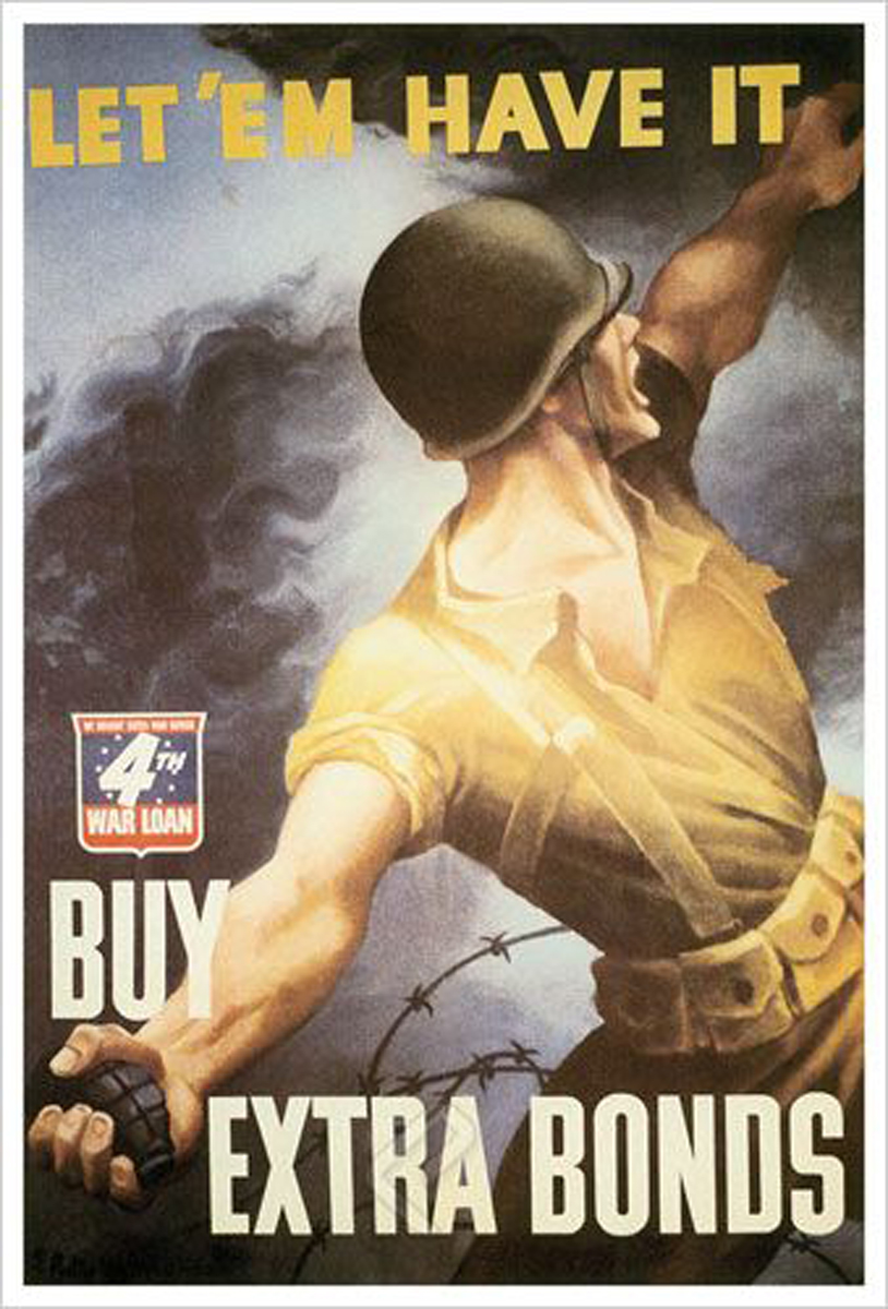 Let'em Have It 1943 Giclee Print by Bernard Perlin at Eurographics